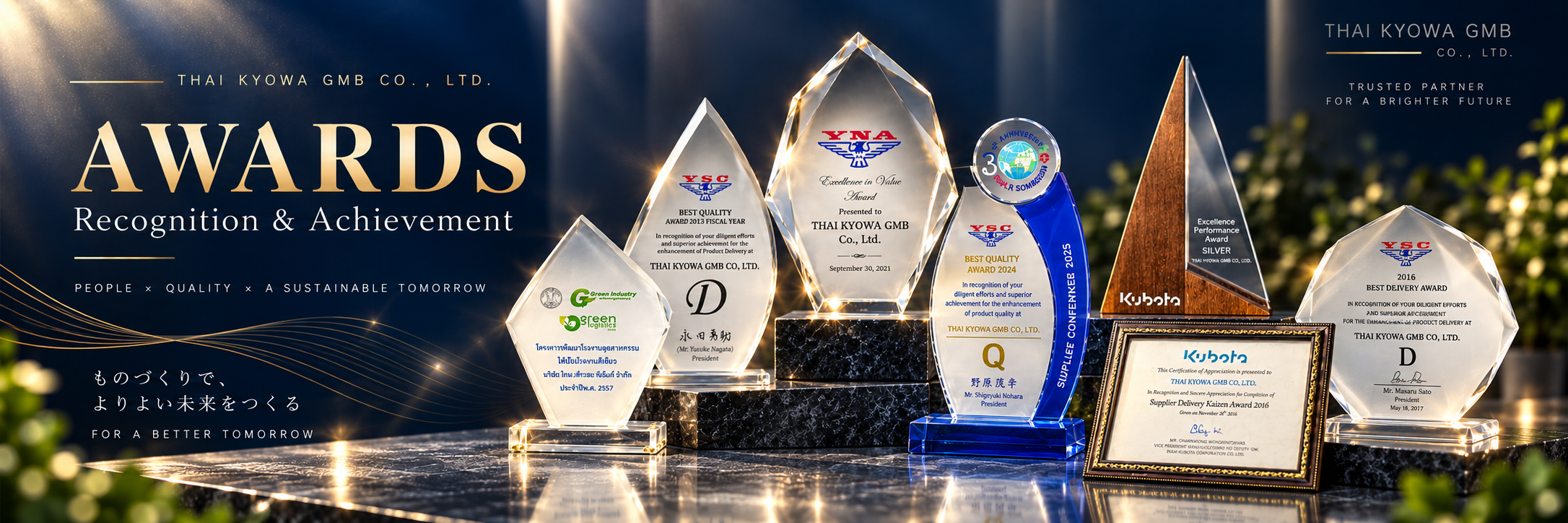 Awards & Recognition - THAI KYOWA GMB